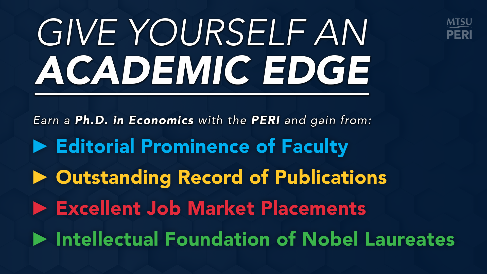 Graduate Fellowships - Political Economy Research Institute at MTSU
